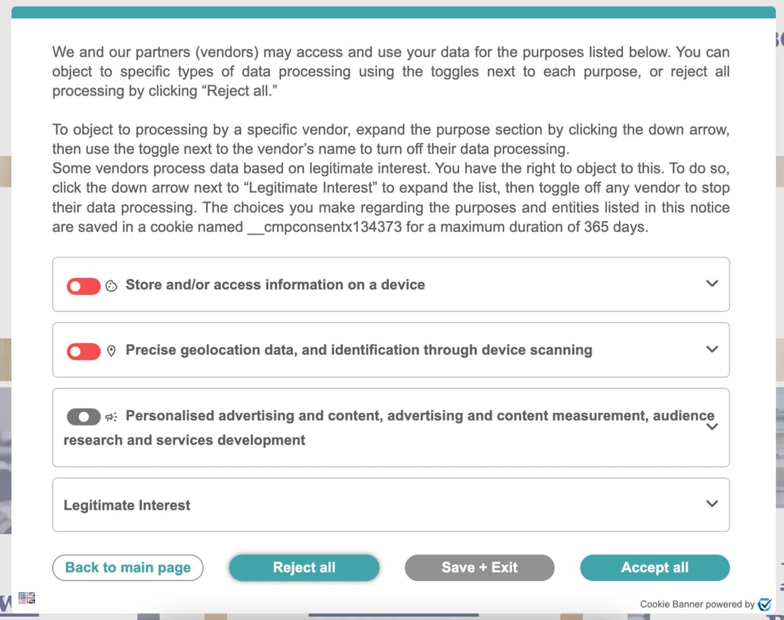 Mediavine Consent Management Platform (CMP)